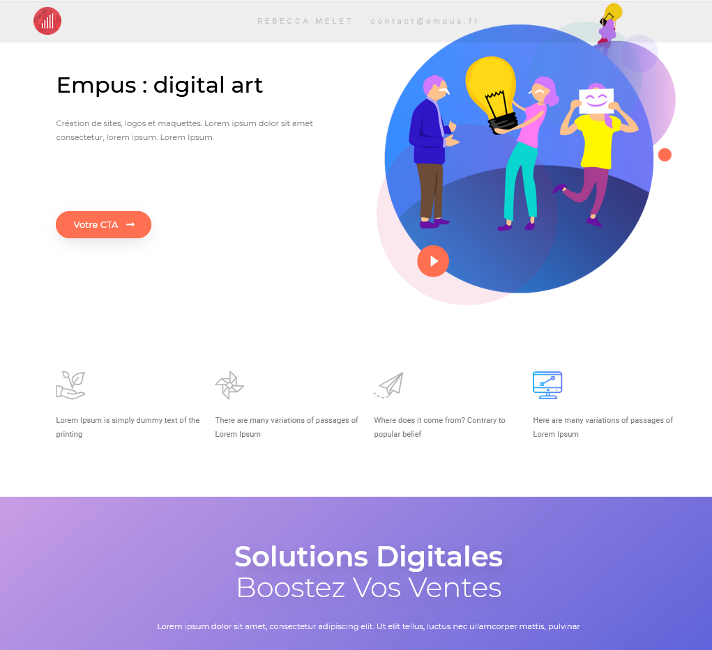 digital-art-template – Création de sites sur-mesure en Freelance